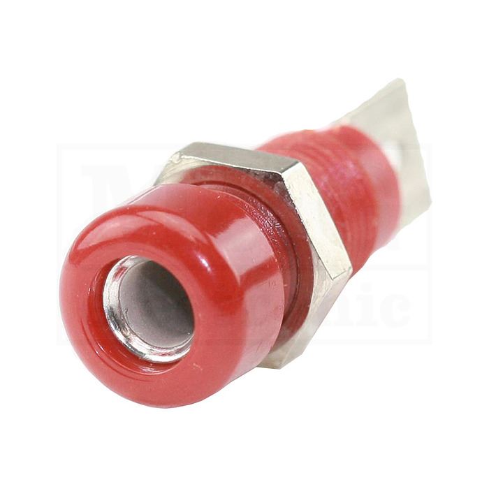 UTIČNICA BANANA 4MM 25A CRVENA