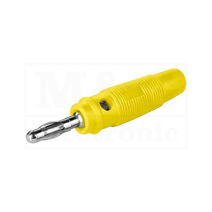 UTIKAČ BANANA 4 MM 16A ŽUTI