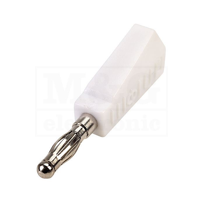 UTIKAČ BANANA 4 MM MC BELI