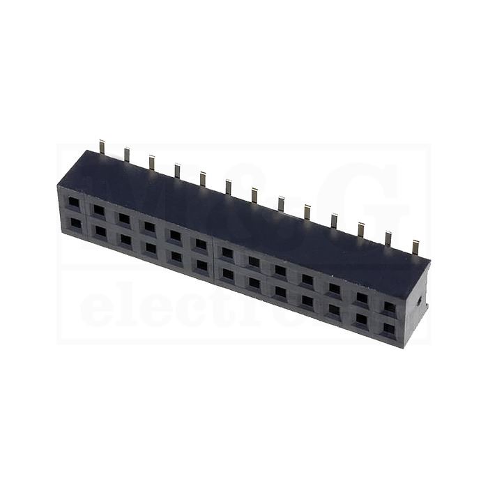 KONTAKTNA LETVICA 2,00 mm ŽENSKA 2x13 pina SMD