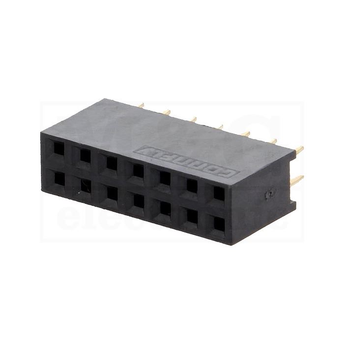 KONTAKTNA LETVICA 2,54 mm ŽENSKA 8-2x7 pina