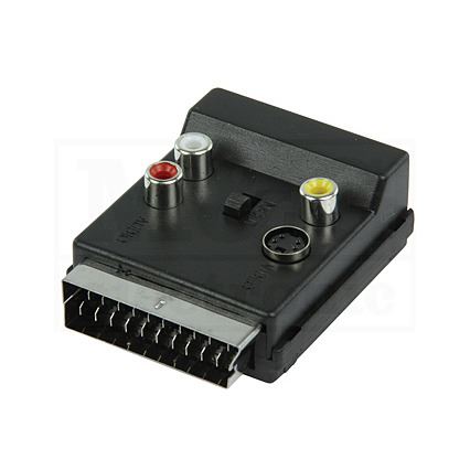 SCART ADAPTER-M+Ž+3XČINČ+SVHS