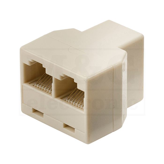 TELEFONSKA UTIČNICA RJ45+2X UTIČNICA RJ45