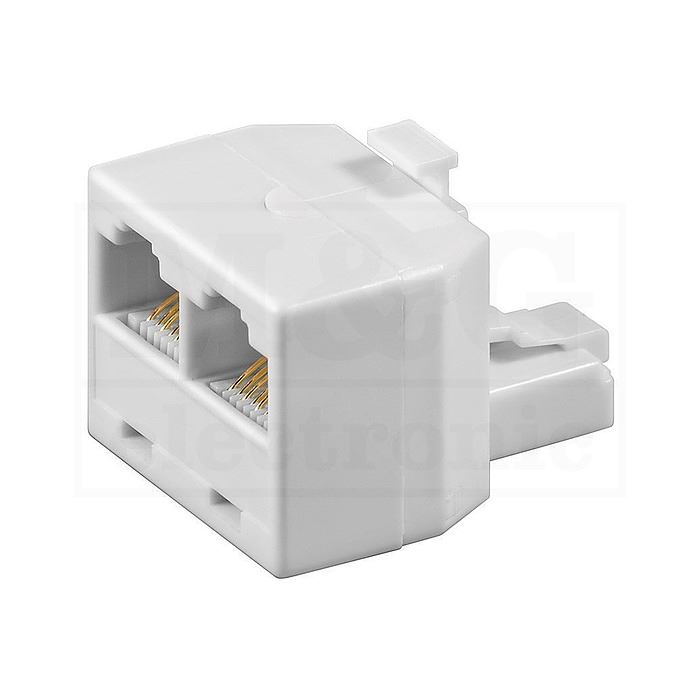 TELEFONSKI UTIKAČ RJ45-2X UTIČNICE RJ45