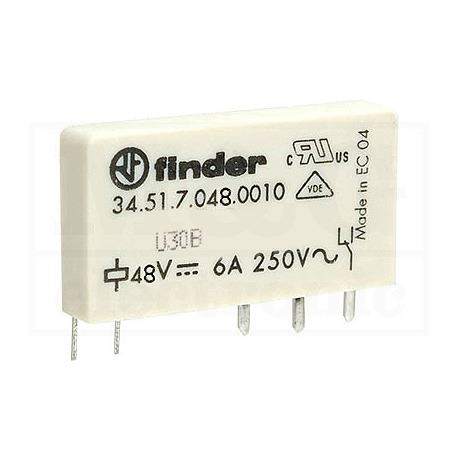 RELEJ FINDER F34.51.7.048 1xU 6A 48V DC