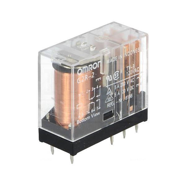 RELEJ OMRON G2R-2 2xU 5A 110V AC