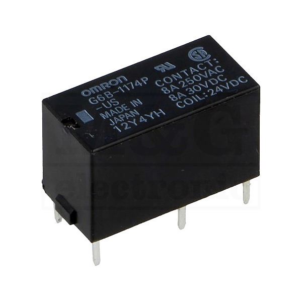 RELEJ OMRON G6B-1174P-US-24VDC 1xNO 8A