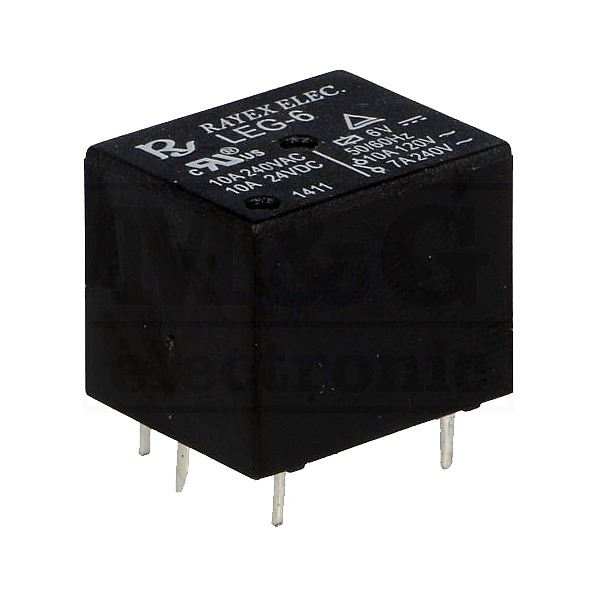 RELEJ RAYEX LEG-6 1xU 10A 6V DC