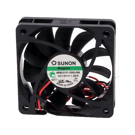 VENTILATOR DC 12V 60X60X15 SUNON Vapo