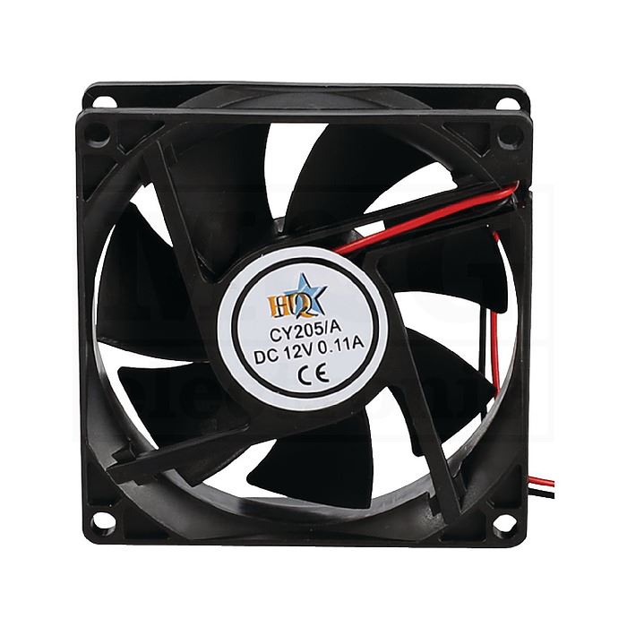 VENTILATOR DC 12V 80X80X25 HQ