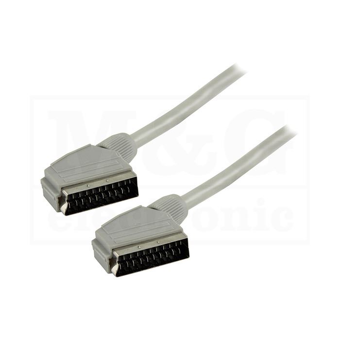 KABL SCART/SCART 21 PIN 10m SILVER