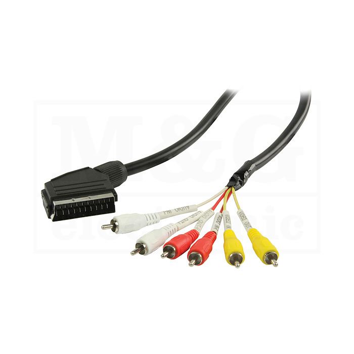 KABL SCART / 6X ČINČ M 1,2m