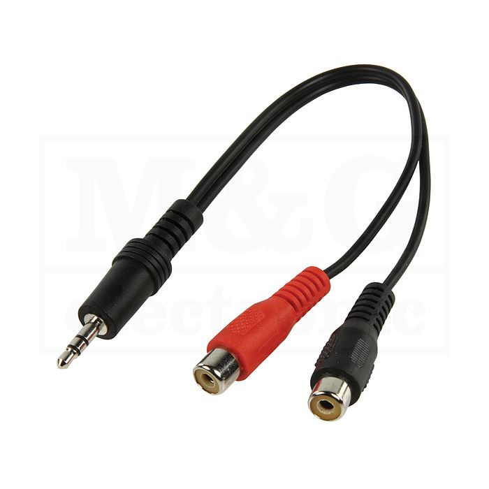 KABL 2x RCA ČINČ ŽENSKI > 3,5 Stereo MUŠKI 0,2m