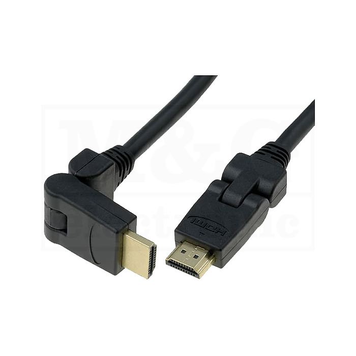 KABL HDMI muški > HDMI muški ROTACIONI 2m