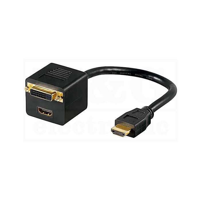 KABL ADAPTER HDMI/HDMI+DVI-D