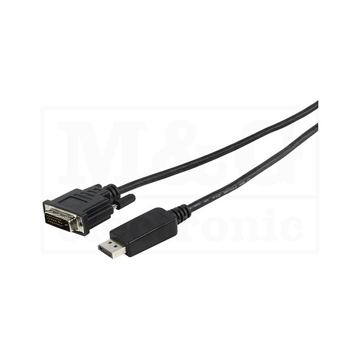 KABL ADAPTER DISPLAYPORT - DVI 1m