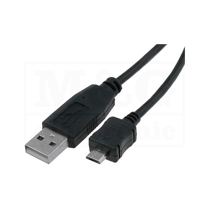 KABL USB A MUŠKI - Micro USB B MUŠKI 0,6m