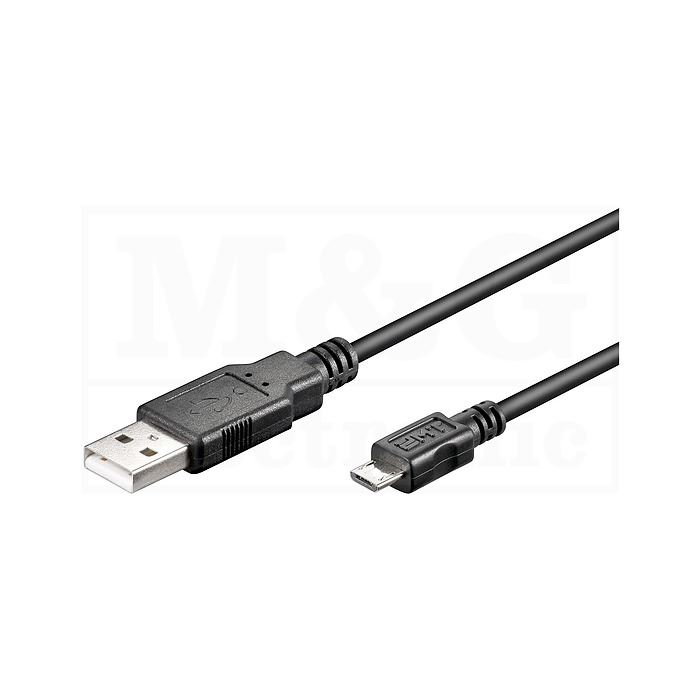 KABL USB A MUŠKI - Micro USB B MUŠKI 3m