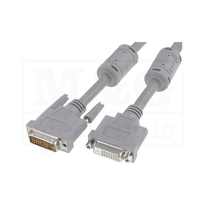 KABL DVI-D MUŠKI > DVI-D ŽENSKI , DUAL LINK 3m