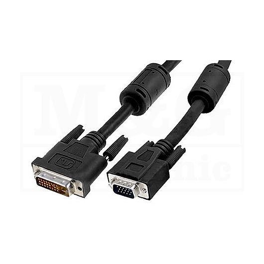 KABL DVI-A MUŠKI > VGA (15-pin) MUŠKI 5m