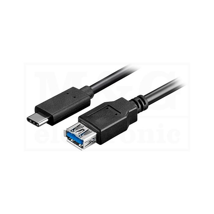 KABL USB C MUŠKI - USB A ŽENSKI HS 3.0 0,2m