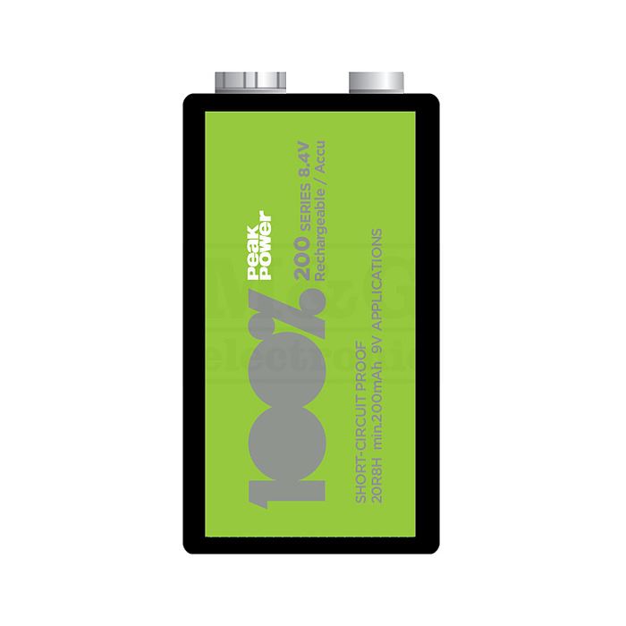 BATERIJA PP NiMH 9V PP20R8H 9V 200mAh