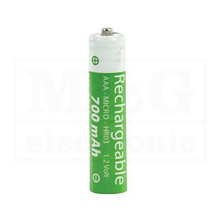 BATERIJA HQ NiMh 1,2V 700 mAh