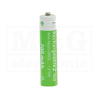 BATERIJA HQ NiMh 1,2V 700 mAh FORMIRANA