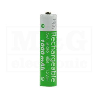 BATERIJA HQ NiMh 1,2V 1000 mAh