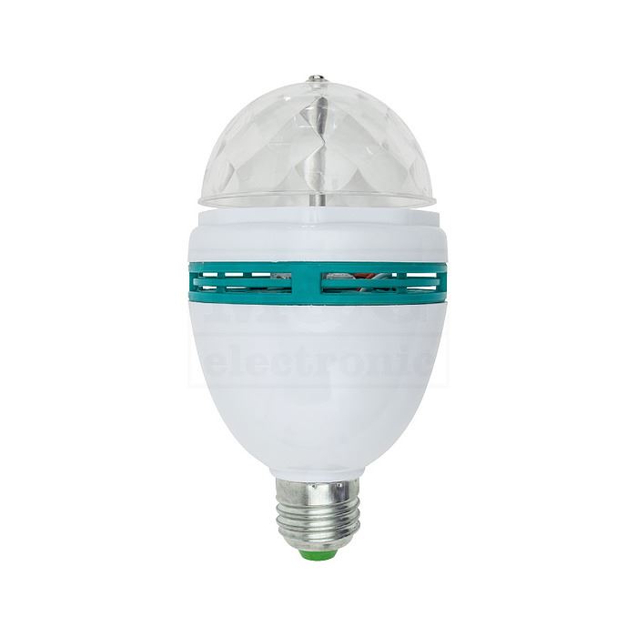 DISKO LAMPA E27 3W RGB