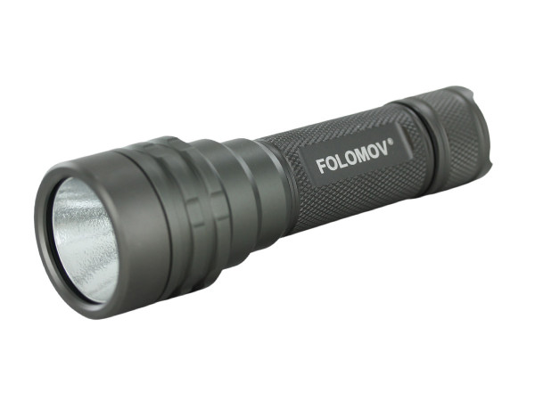 Taktička lampa Folomov 18650L LED - LUMINUS SST-40 - 1600 Lumens - 1 x 18650 Micro USB Charge Port