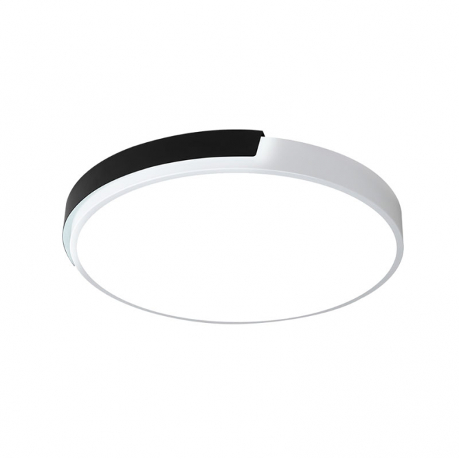 LED PLAFONJERA EL1671 O 16W 3000K CRNA/BELA