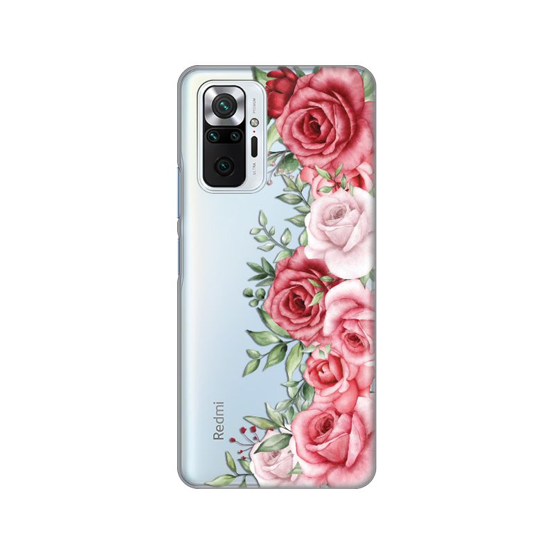 Maskica Silikonska Print Skin za Xiaomi Redmi Note 10 Pro/10 Pro Max Wild Roses