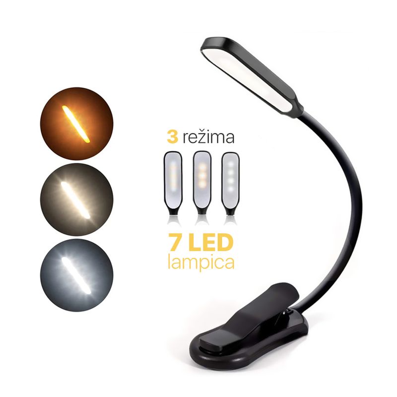 Led lampa EL01 crna