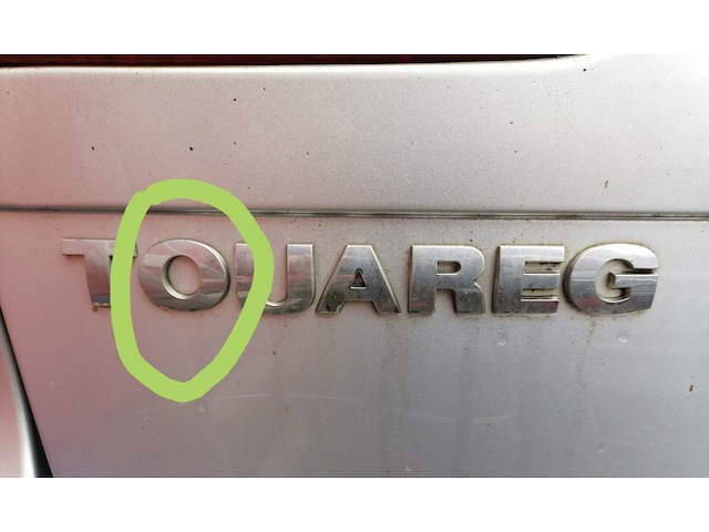 Slovo (O) za gepek vrata Volkswagen Touareg 7L