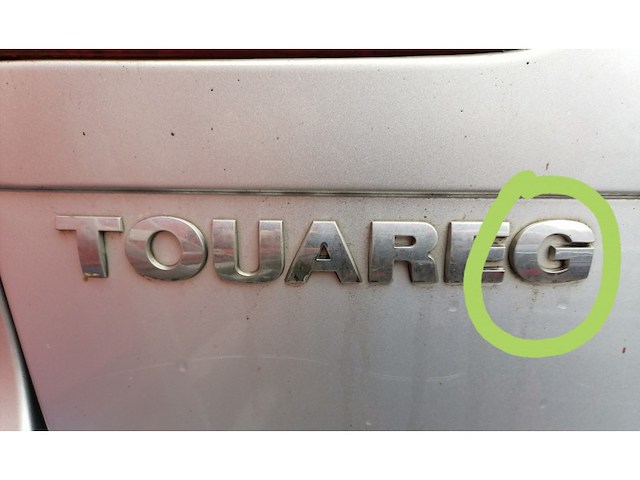 Slovo (G) za gepek vrata Volkswagen Touareg 7L
