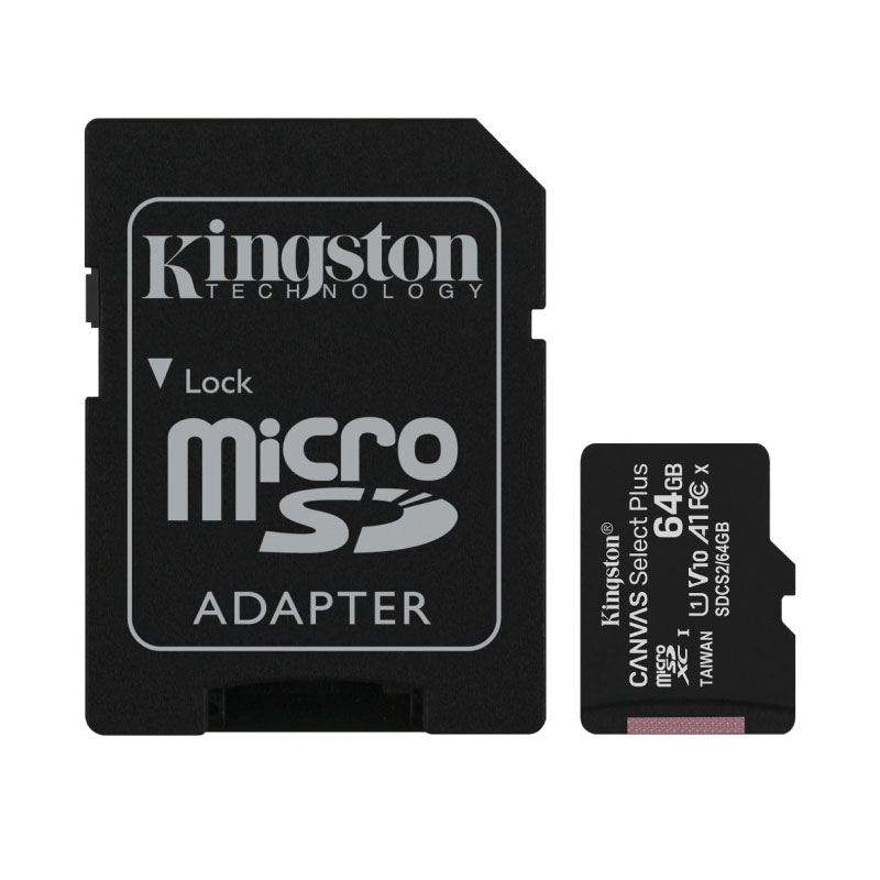 Kingston Canvas Select Plus micSDHC 64GB SDCS2/64GB UHS-I V10 1614
