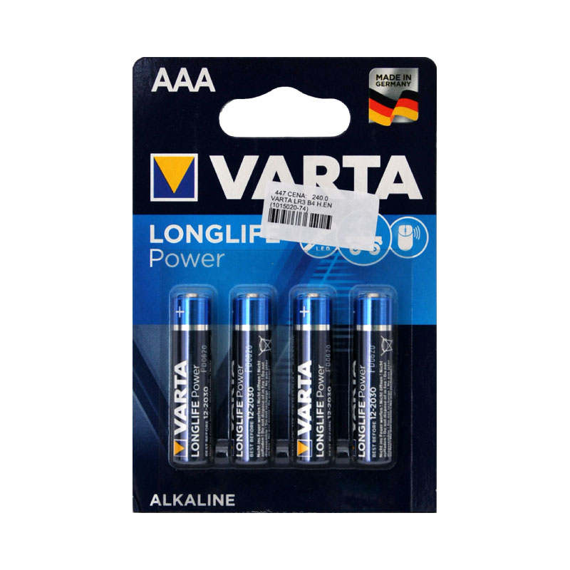 Varta AAA LR3 LONGLIFE Power pack4 447