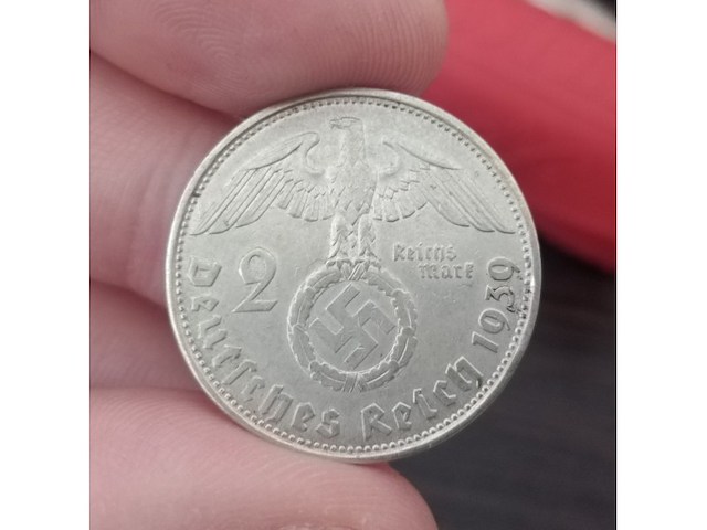2 Reichsmark 1939. B XF