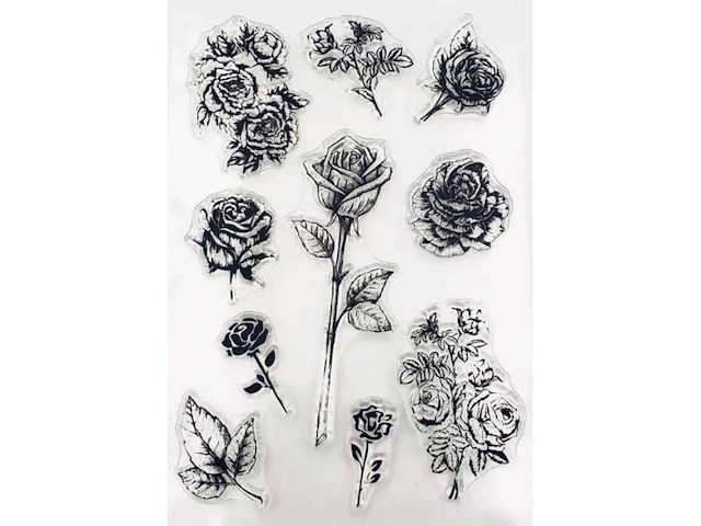 Set silikonskih pečata  Ruža