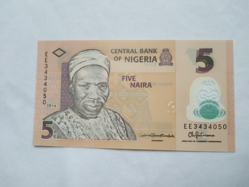 Nigerija 5 naira,2016 god.UNC