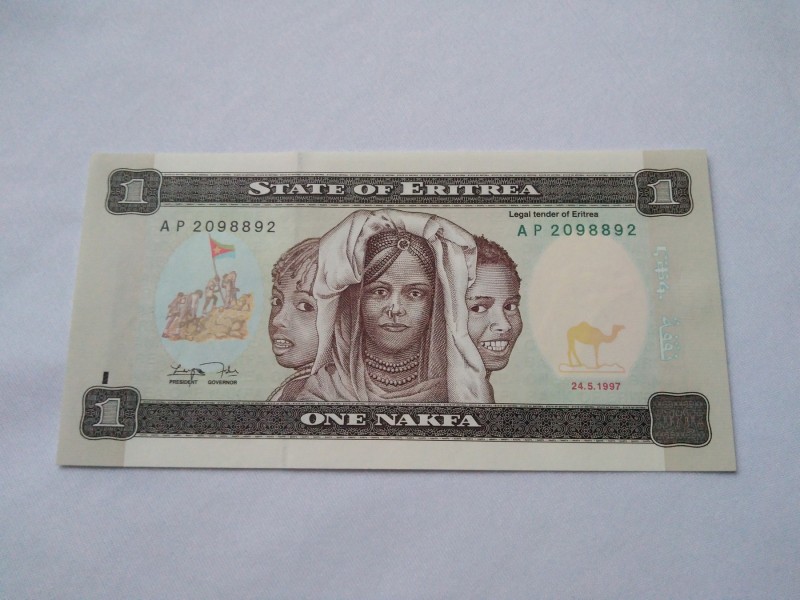 Eritreja 1 nakfa,1997 god.UNC