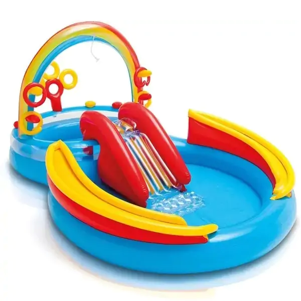 Bazen za decu Play Centar Rainbow Ring 297x193x135 cm INTEX 57453