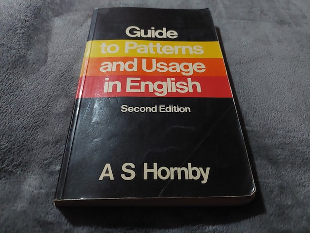 Guide to Patterns and Usage in English Hornby