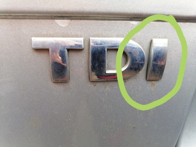 Slovo (I) za gepek vrata Volkswagen Touareg 7L