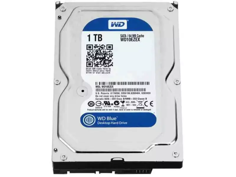 WESTERN DIGITAL CAVIAR BLUE, 3.5 / 1TB / 64MB / SATA / 7200RPM, WD10EZEX BULK