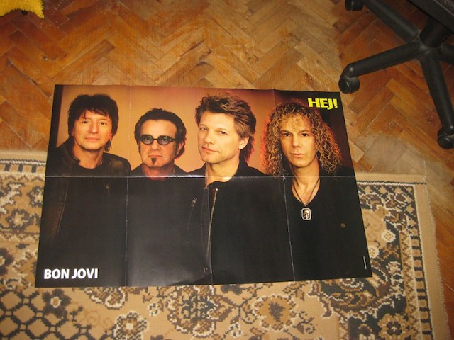 Poster (dvostrani) Bon Jovi, Justin Bieber, David Guett