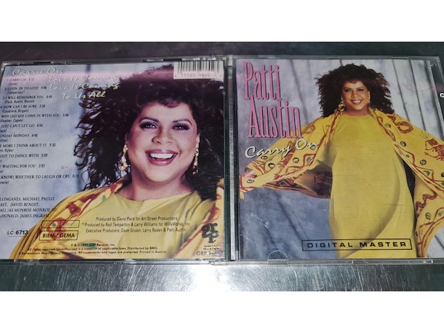 Patti Austin - Carry on , ORIGINAL