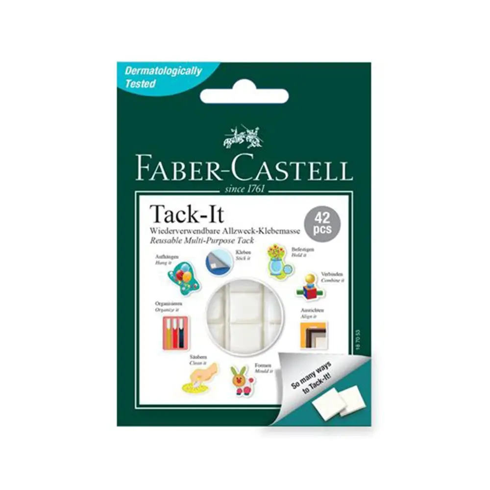 FABER CASTELL Kreativna traka samolepljivi jastučići 30gr 1/42 187053 bela