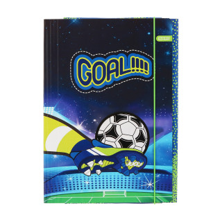 Fascikla Kartonska sa Gumom A4 "Football Goal" 600g, Plava